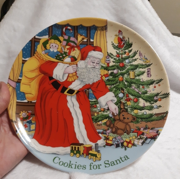 Spode | Holiday | Spode Cookies For Santa Plate 9 Christmas Tree ...